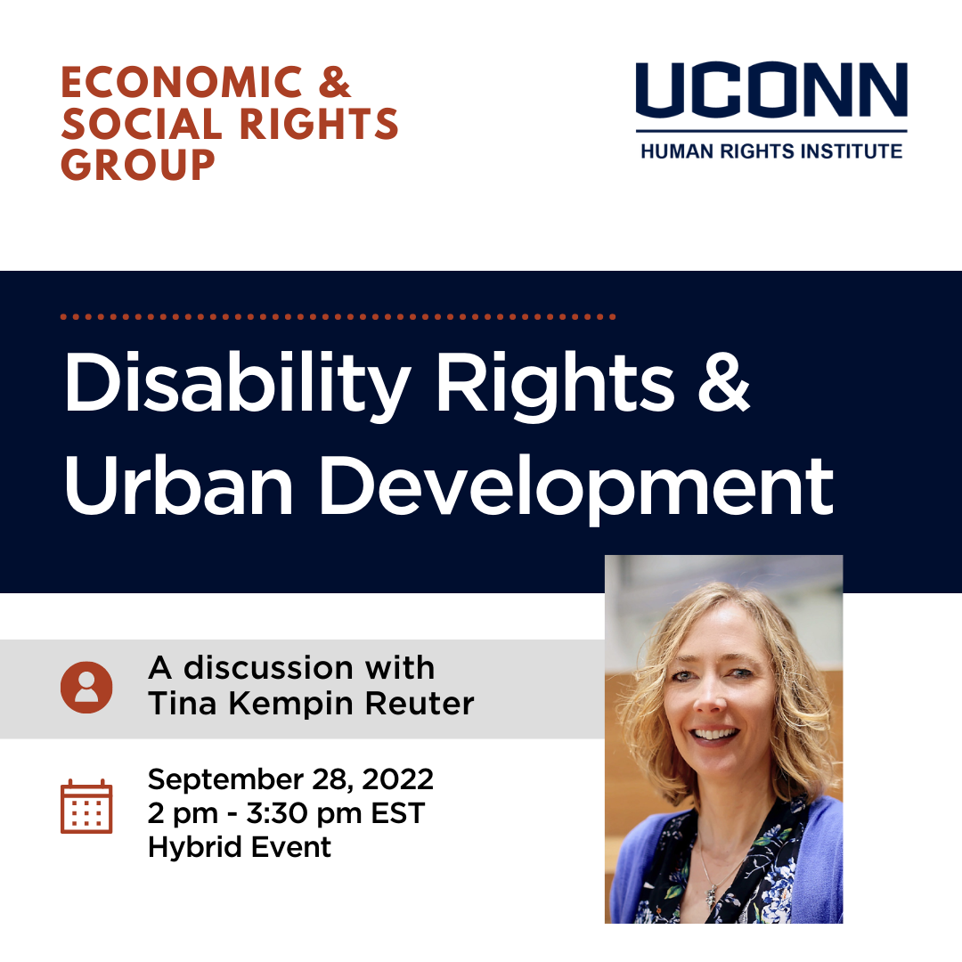 Disability Rights & Urban Development | Human Rights Institute