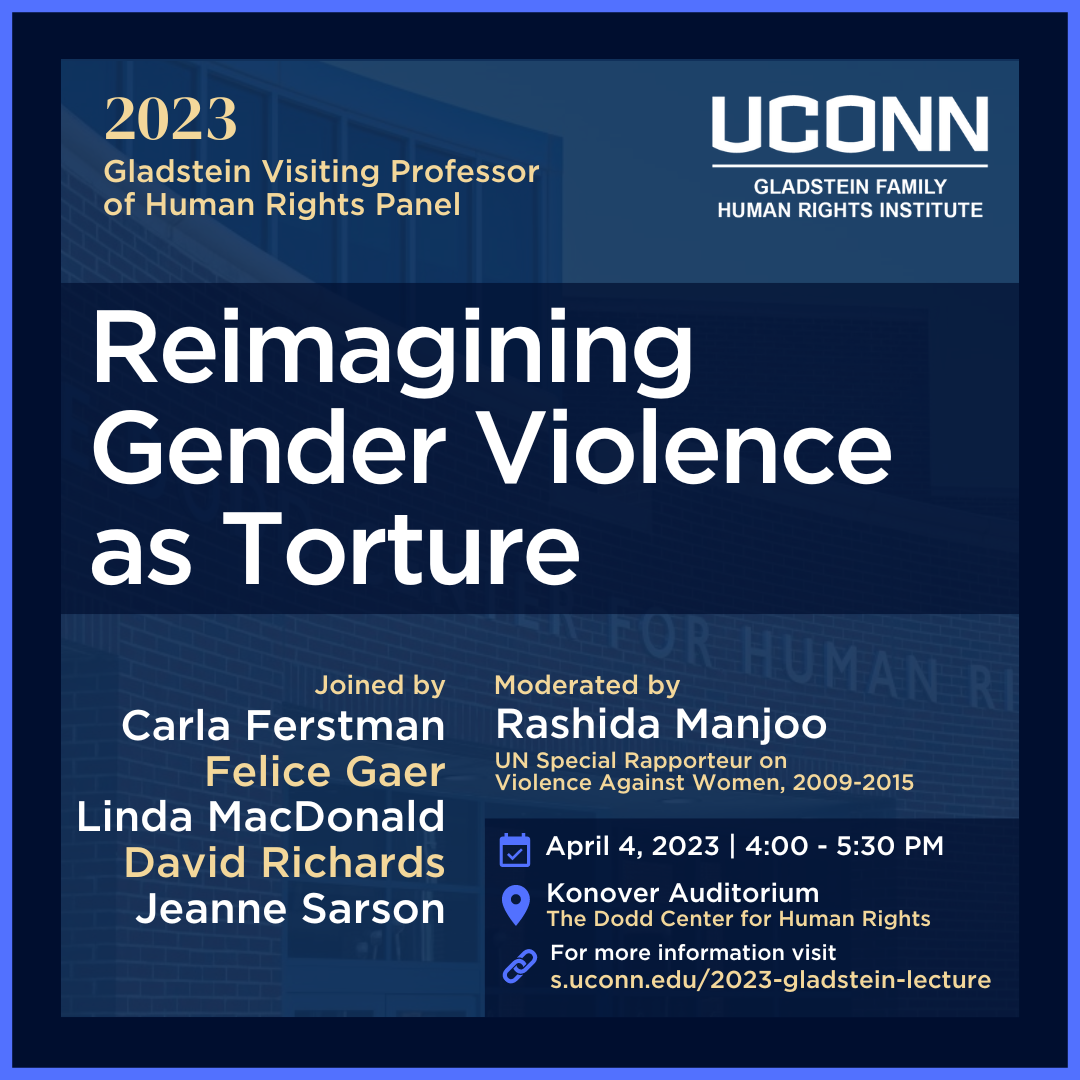 Reimagining Gender Violence as Torture | Gladstein Family Human Rights ...